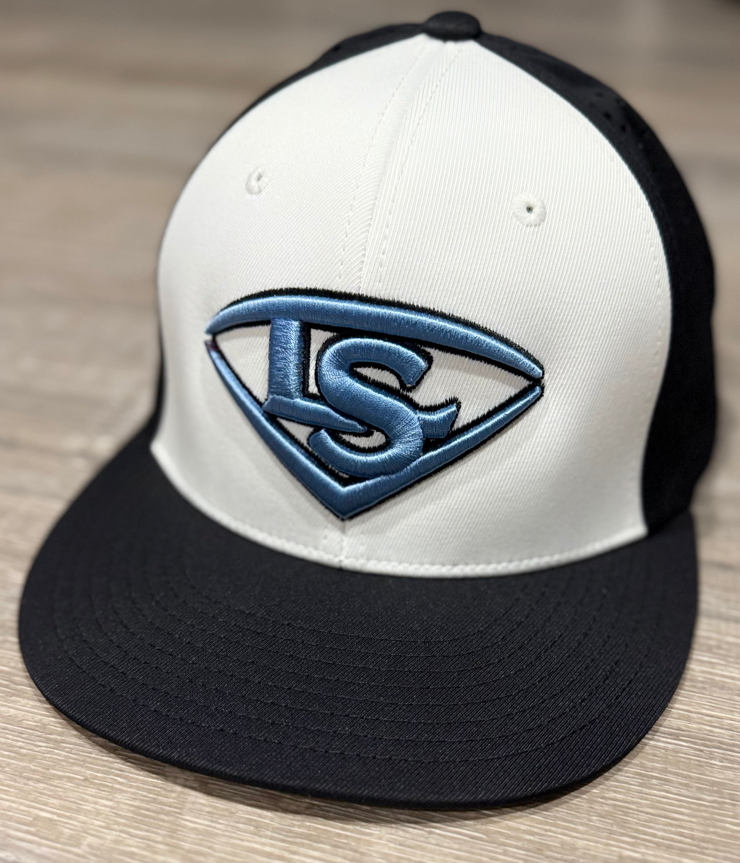 Louisville Slugger Performance Flexfit - White/Black/Columbia – Red Athlete